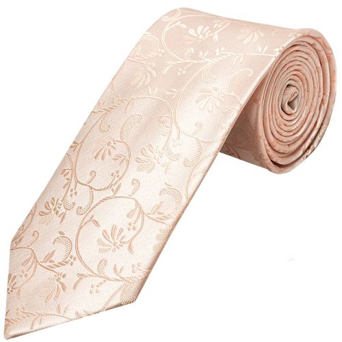 Light Peach | Floral | Classic | Men's | Tie