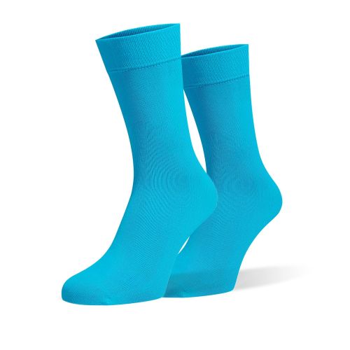 Plain Turquoise Cotton Socks - Free Delivery
