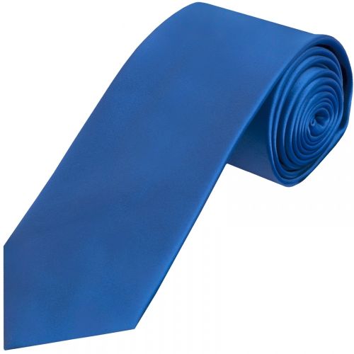 Plain | Electric Blue | Satin | Classic | Men's | Tie