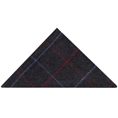 Navy Check Pocket Square - Free Delivery
