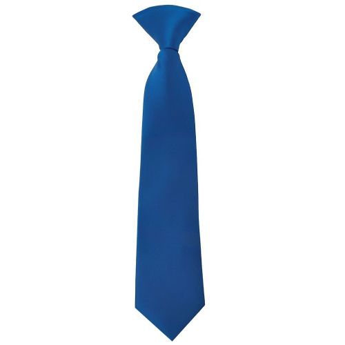 Pre Tied | Electric Blue | Satin | Boys | Tie | Age 4-7