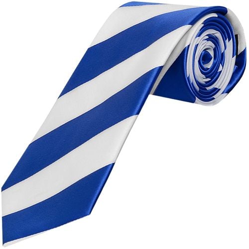 Blue and White | Striped | Classic | Tie