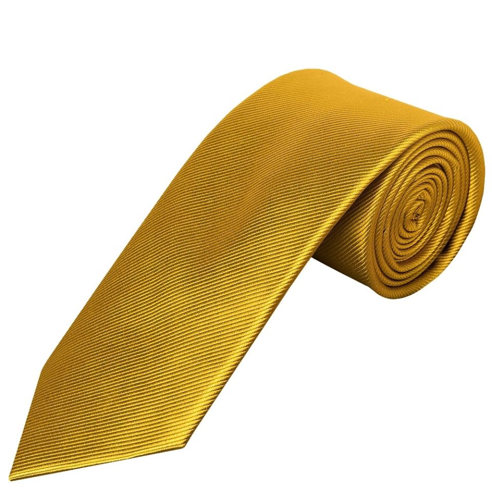 Mustard Yellow | Twill | Silk | Classic Tie | Free Delivery