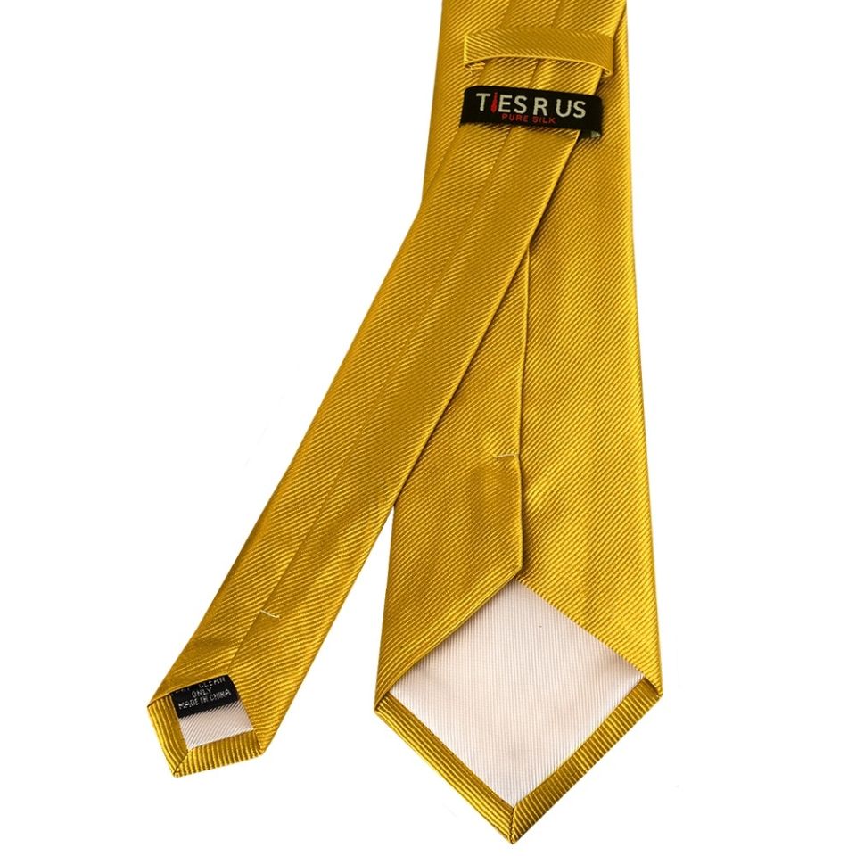 Mustard Yellow | Twill | Silk | Classic Tie | Free Delivery