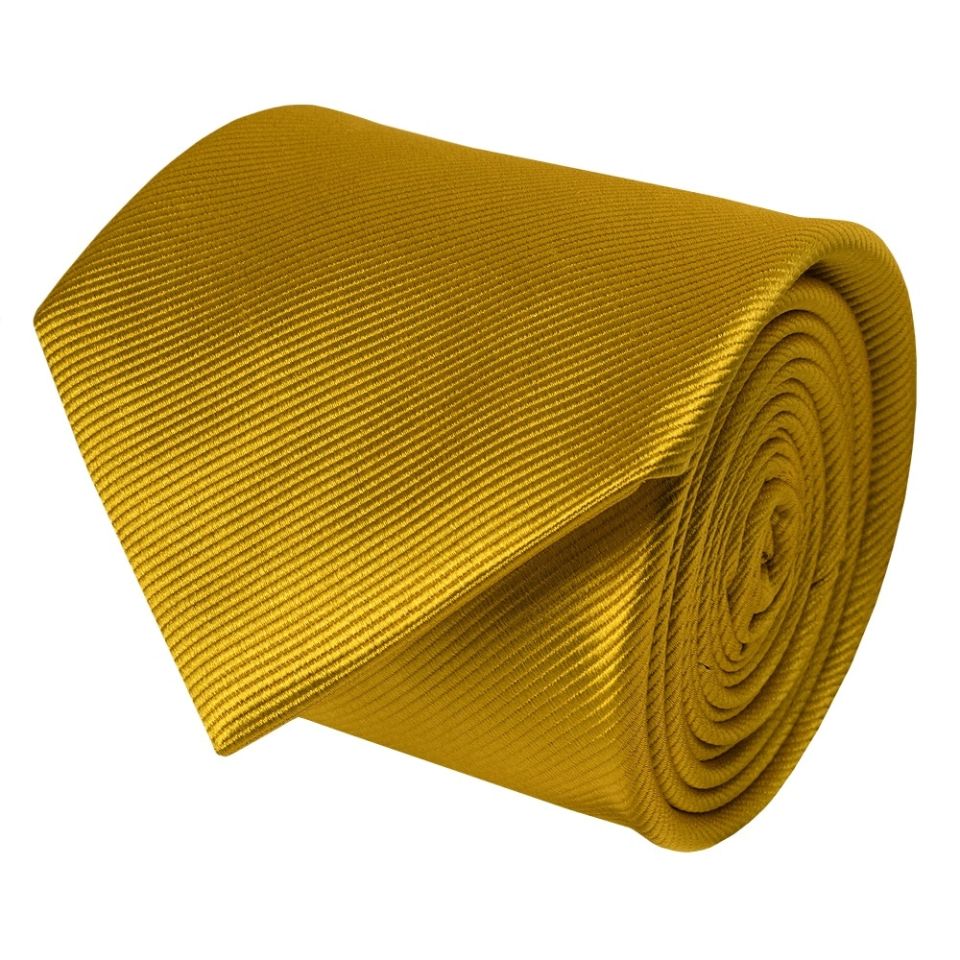 Mustard Yellow | Twill | Silk | Classic Tie | Free Delivery