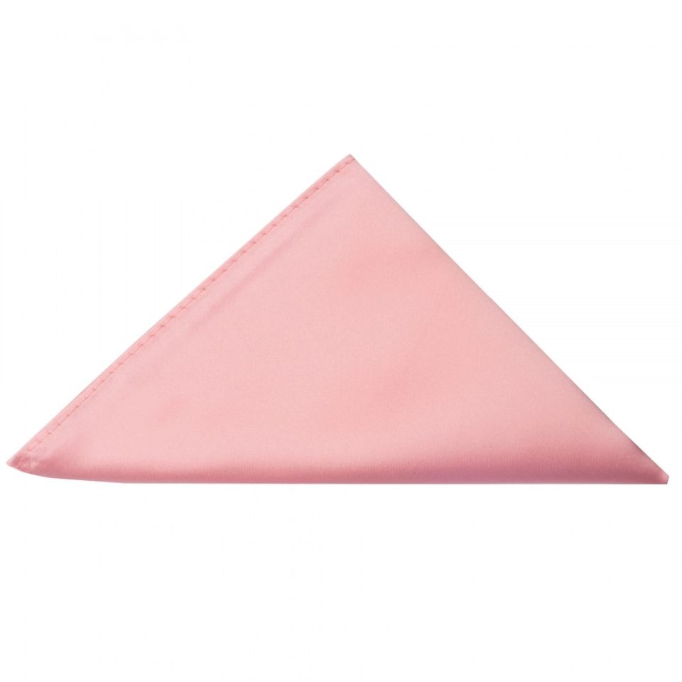 Plain | Pink | Satin | Pocket Square