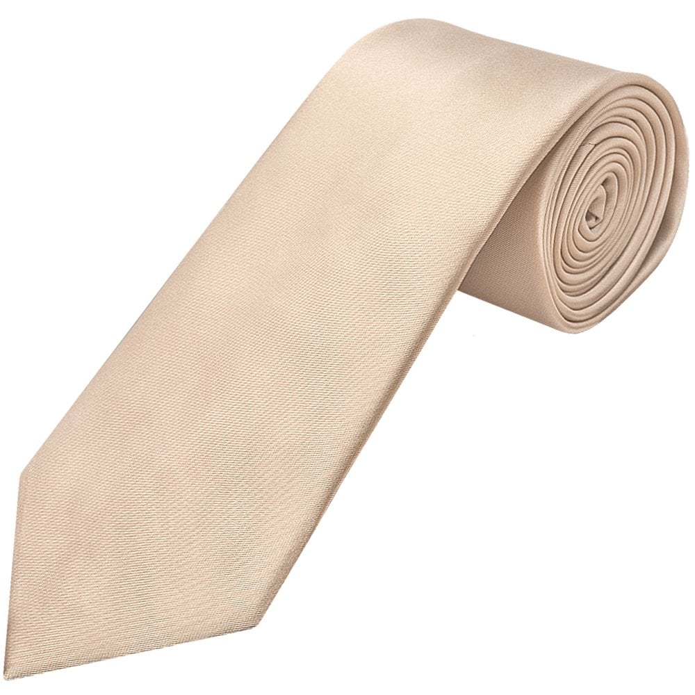 Plain | Nude | Satin | Classic | Men's | Tie and Pocket Square Set