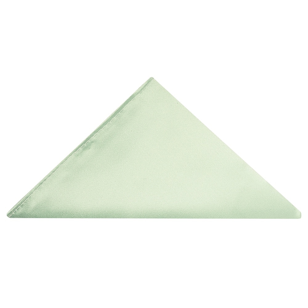 Mens Plain Pale Mint Handmade Bow Tie and Pocket Square Free Delivery