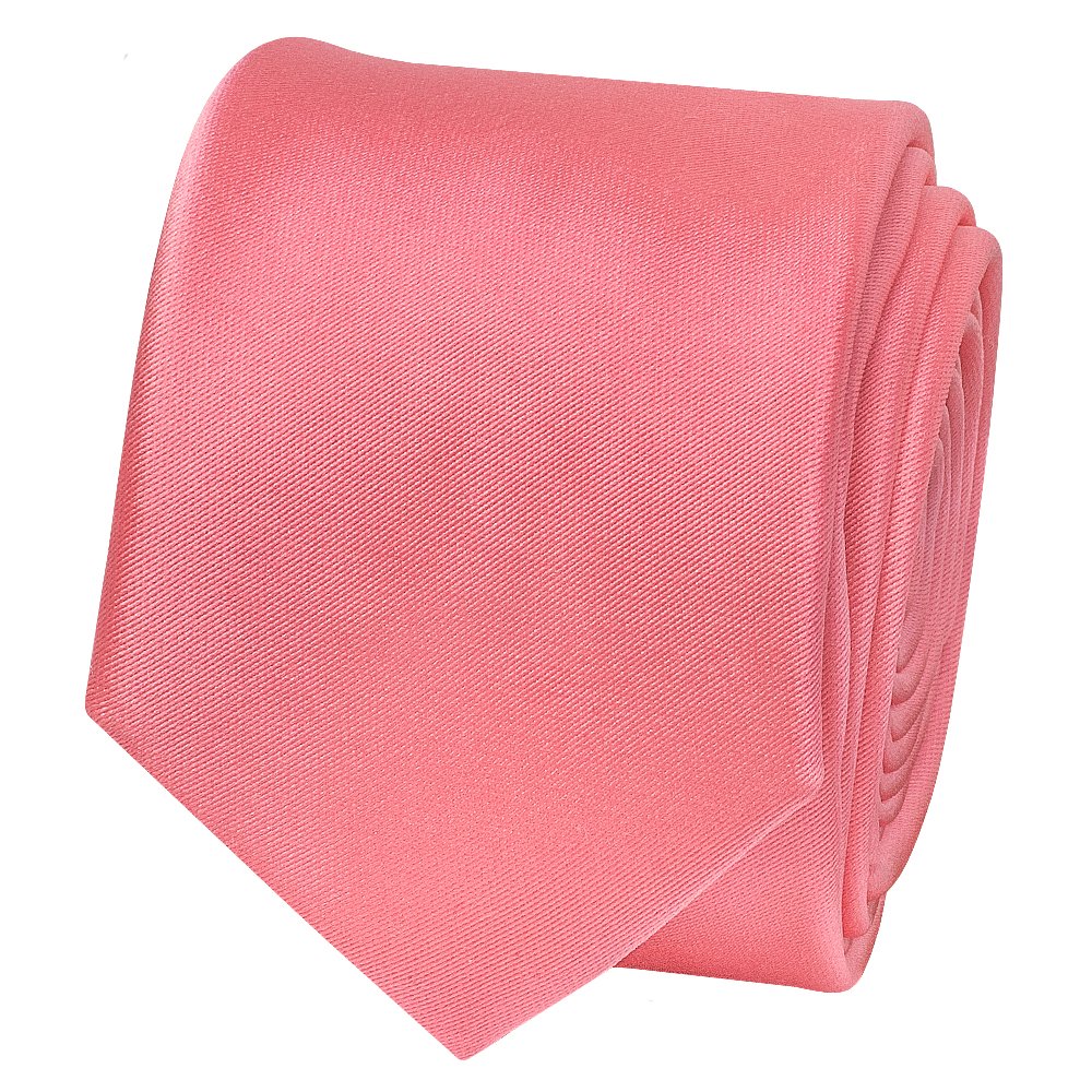 Plain | Light Coral | Pink | Skinny | Men's | Tie