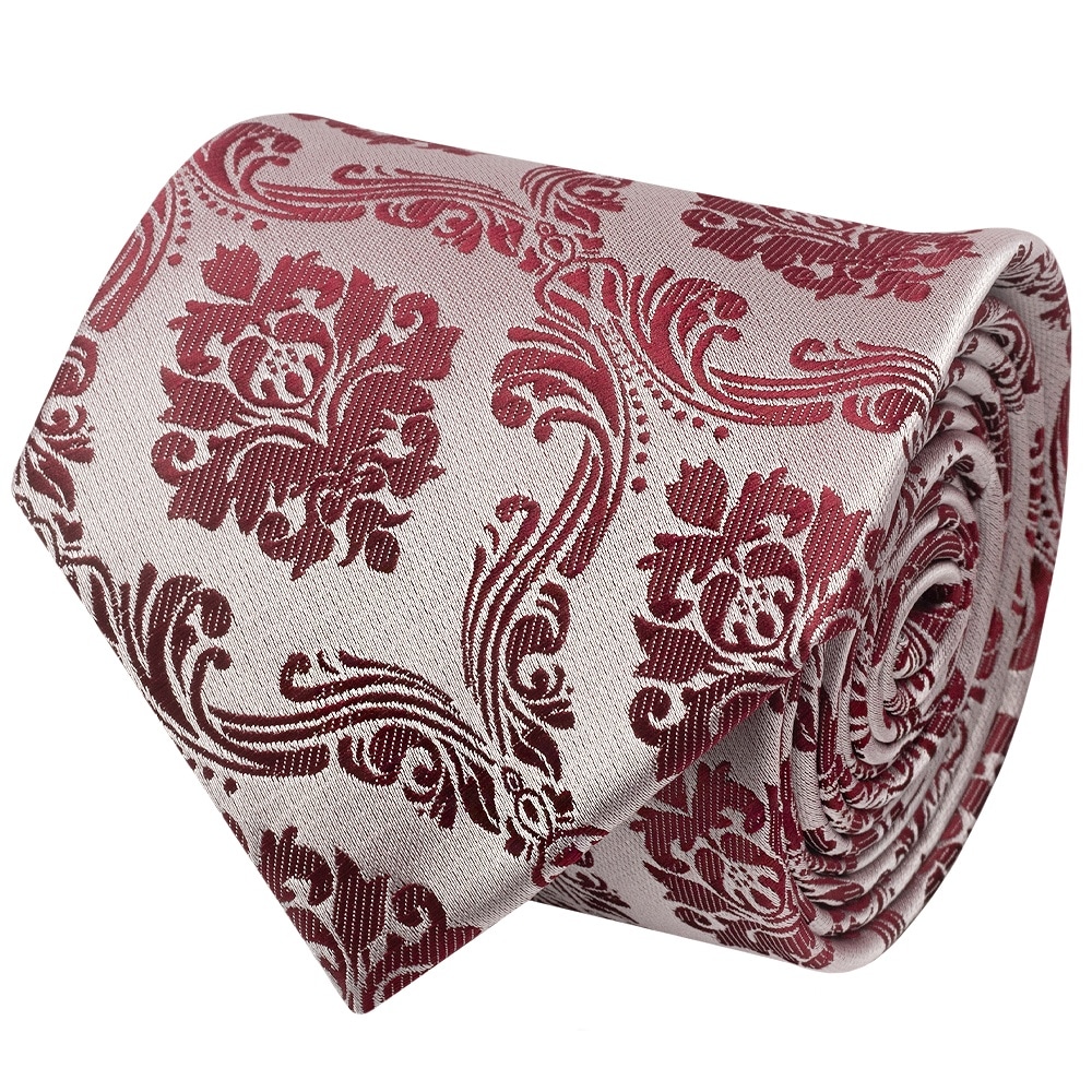 Burgundy | Paisley | Classic | Men's | Tie and Pocket Square Set
