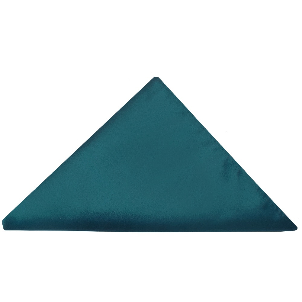 Plain | Dark Teal | Handmade | Mens | Bow Tie and Pocket Square Set