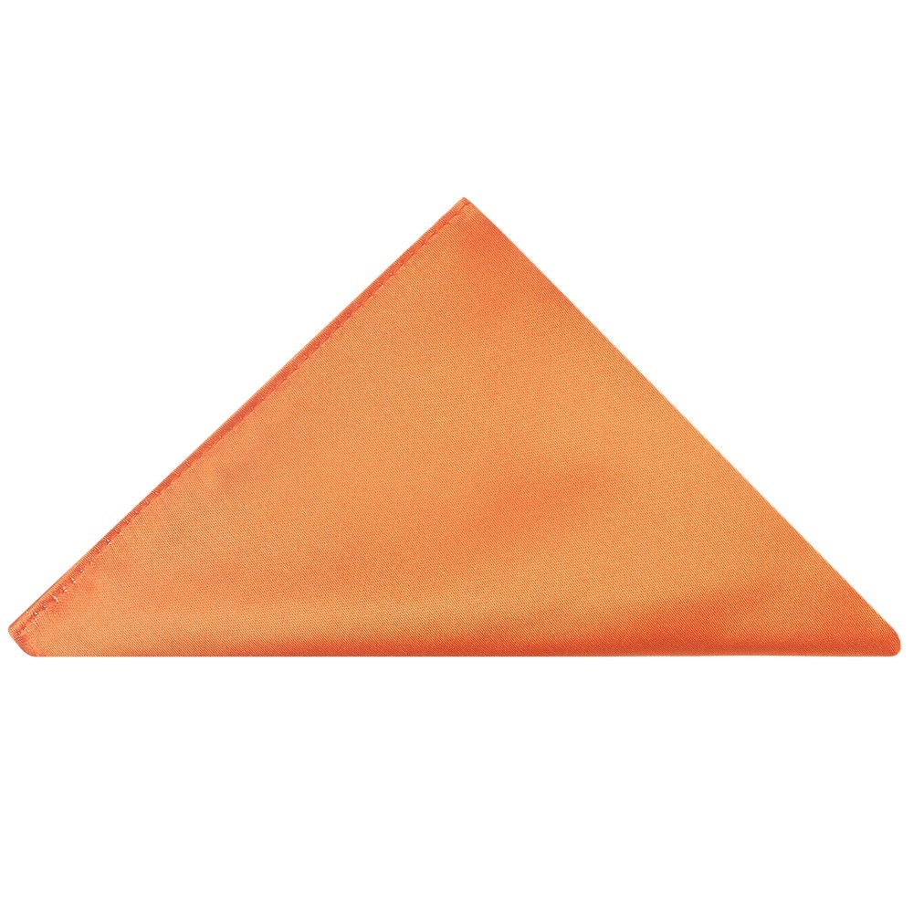 Plain | Burnt Orange | Skinny | Men's | Tie and Pocket Square Set