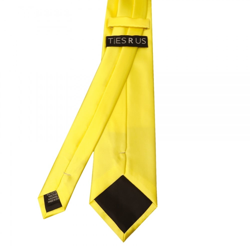 Plain | Sunshine Yellow | Classic | Men's | Tie and Pocket Square Set