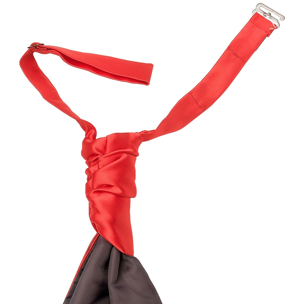 Coral Pink Satin Mens Cravat Tie | Mens Cravat Tie| Wedding Cravat Tie