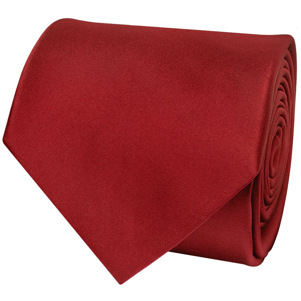 Red Wine Satin Tie and Handkerchief Set | Classic Tie Handkerchief Set
