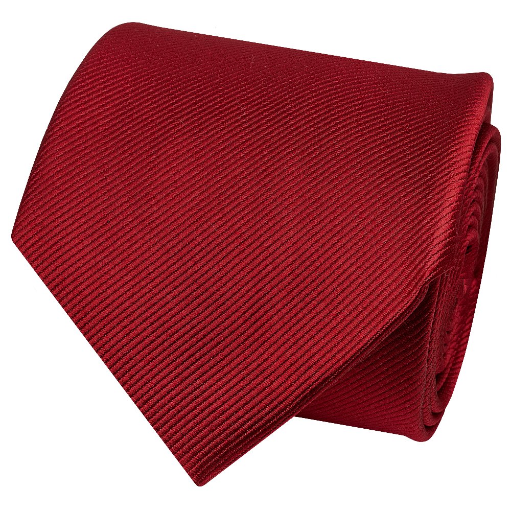 Red | Twill | Silk | Classic Tie | Free Delivery