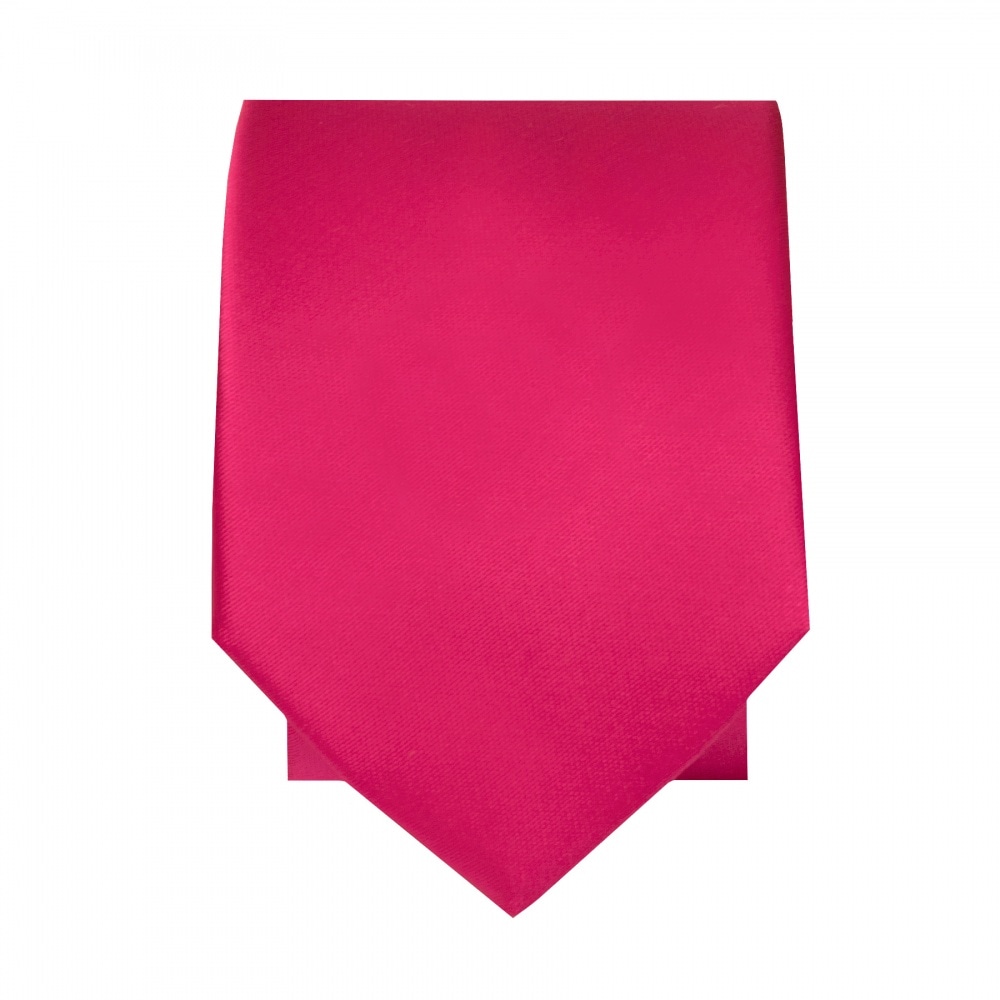 Plain | Cerise Pink | Satin | Skinny | Boys | Tie