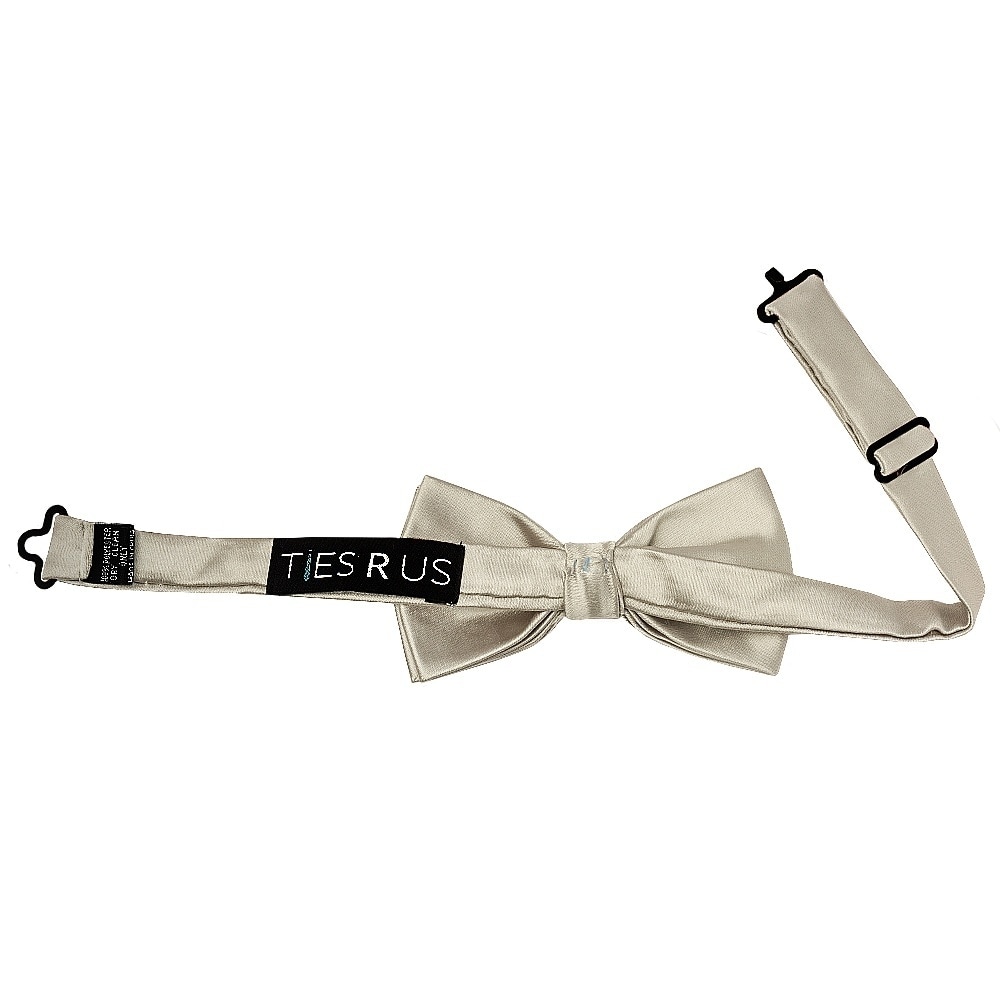 Boys Pre Tied Dusty Sage Satin Bow Tie and Pocket Square Free Delivery