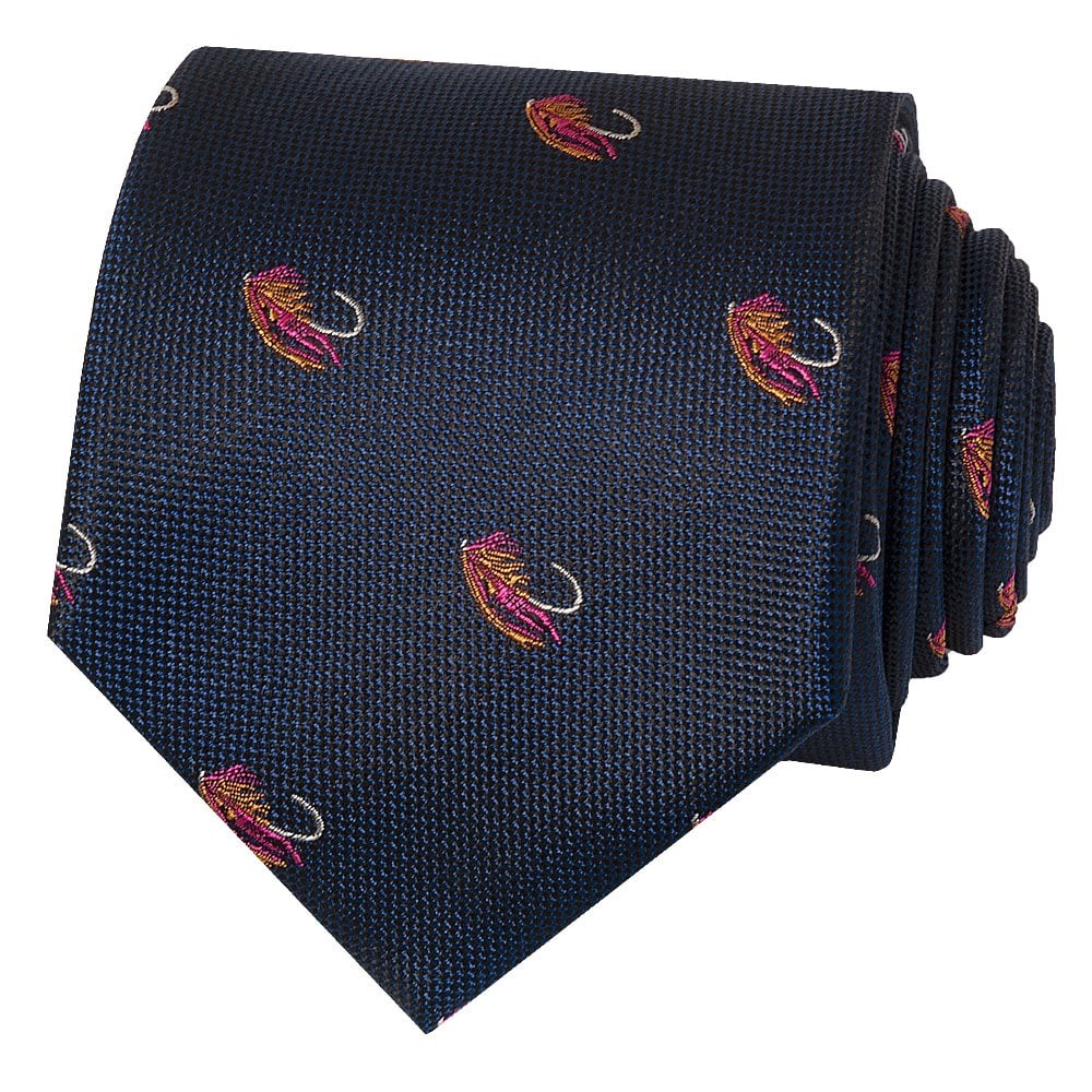 Navy | Fly | Silk | Classic | Men's | Tie